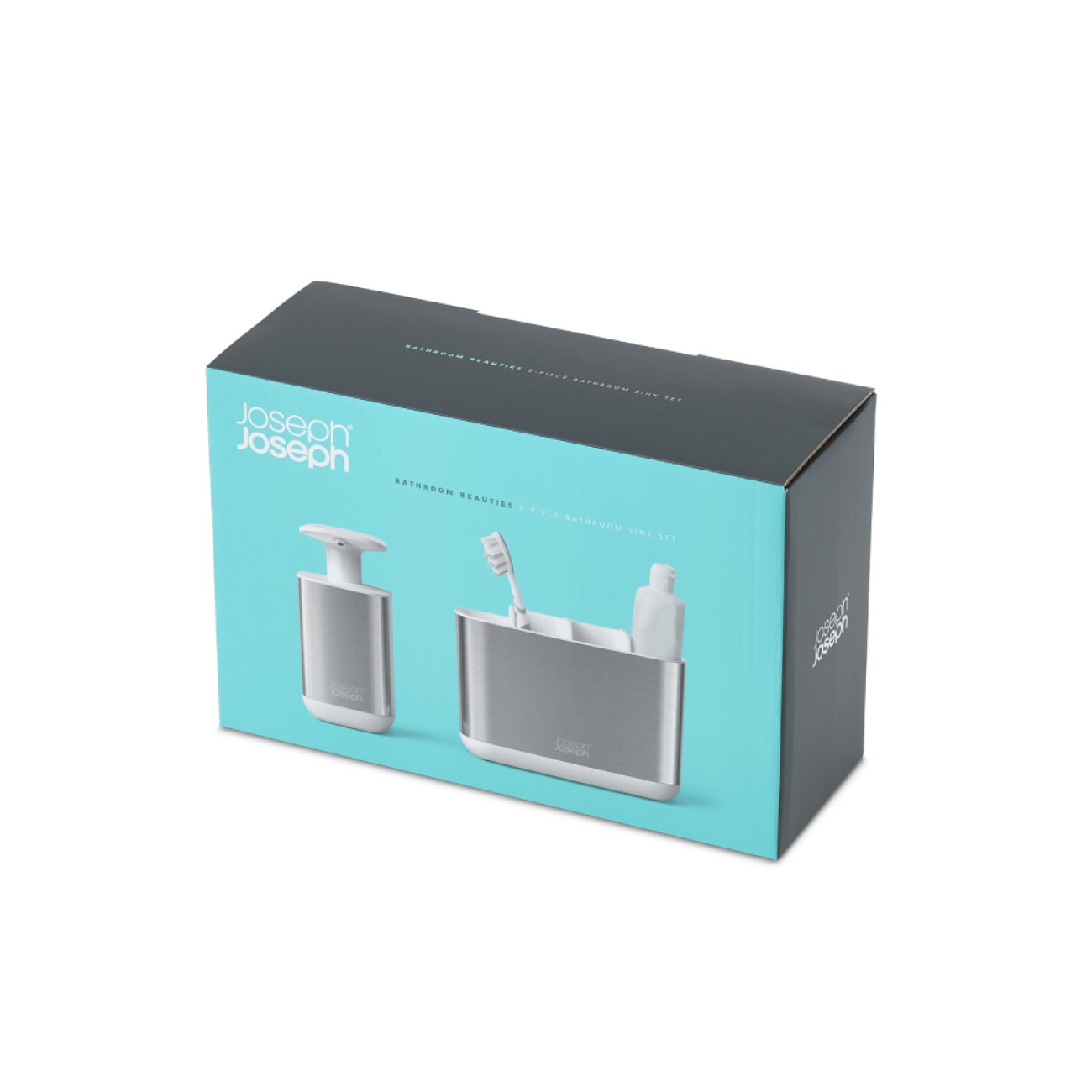 Joseph Joseph Σετ 2τεμ θήκη οργάνωσης μπάνιου και θήκη υγρού σαπουνιού ...